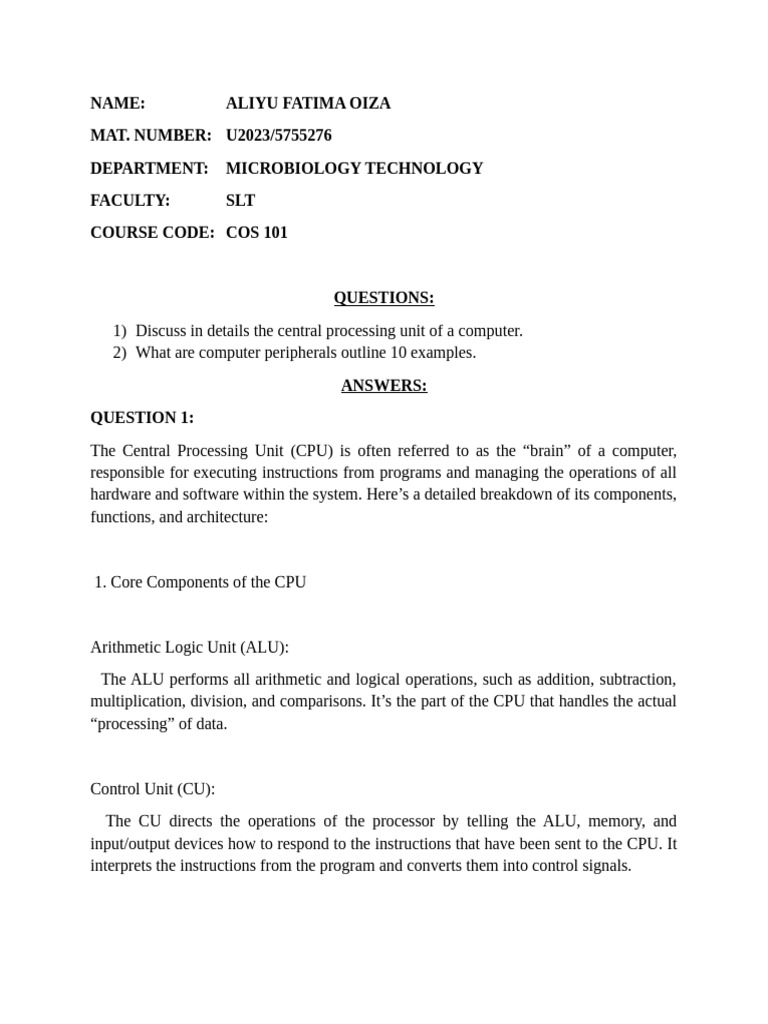 Aliyu Fatima Oiza | PDF