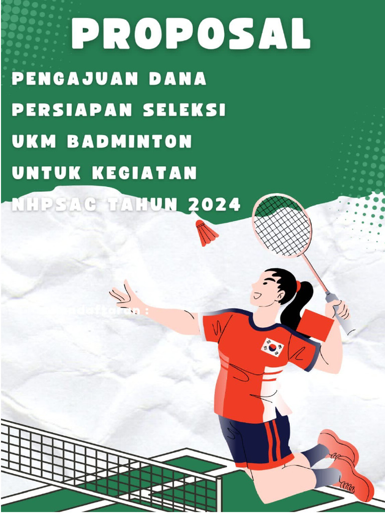 Proposal NHPSC Badminton | PDF