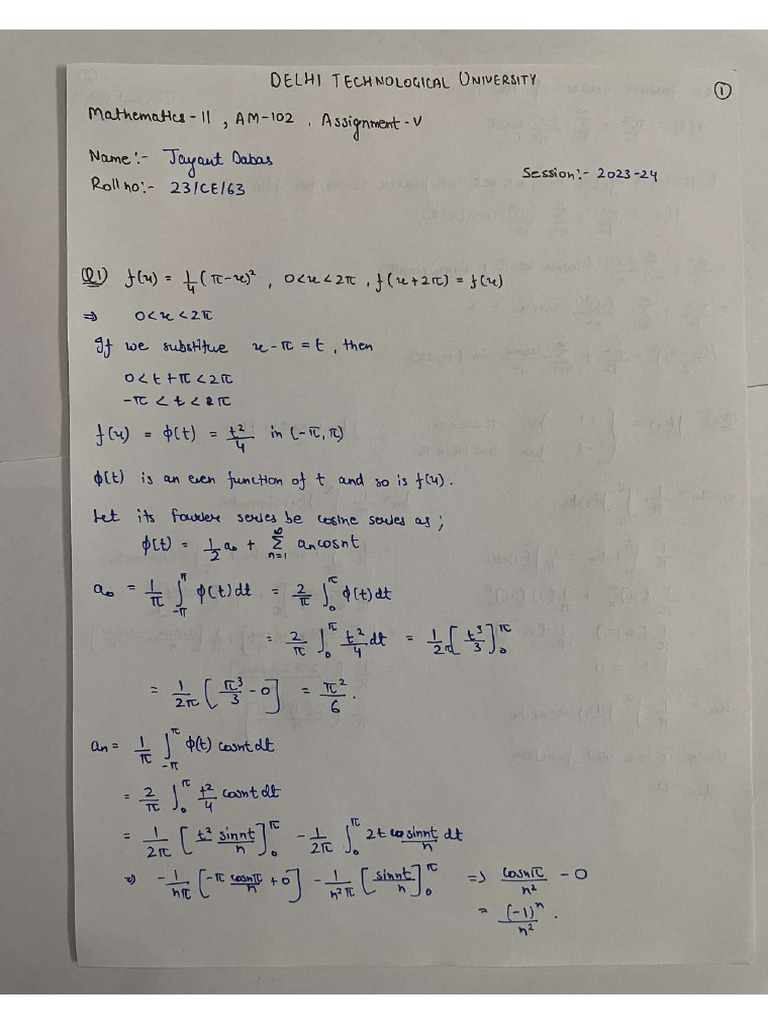 Jayant Dabas 23-Ce-63 Am102 Assignment 5 | PDF