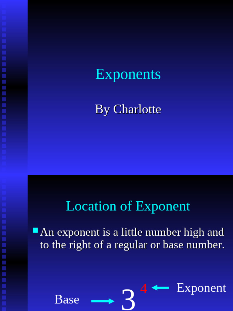 Exponents Intro With Practice | PDF