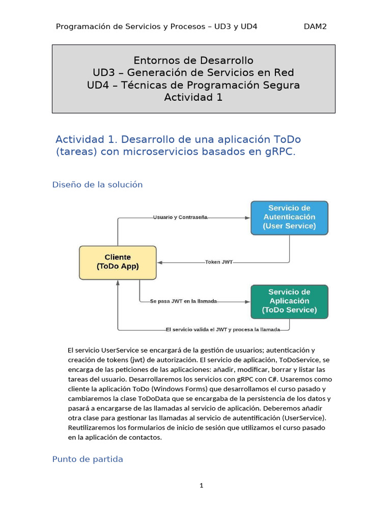 PSP - UD3 - UD4 - Actividad 01 - Servicios GRPC | PDF