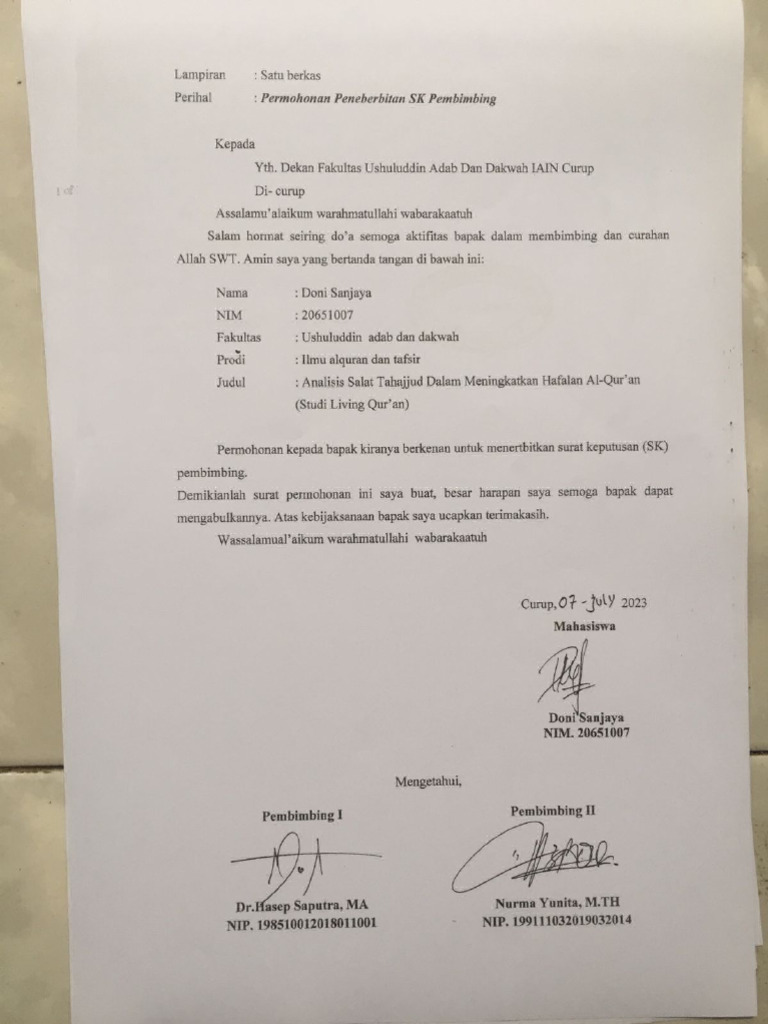 Ttd permohonan | PDF