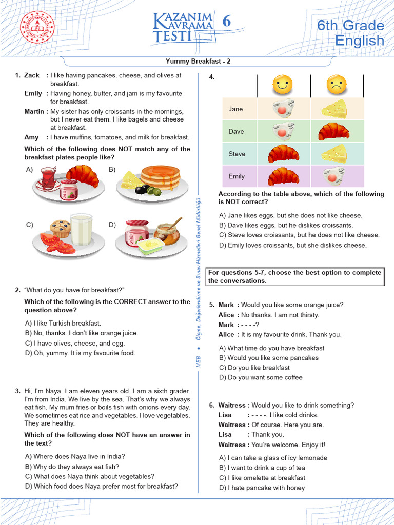 6th Grade English English | PDF