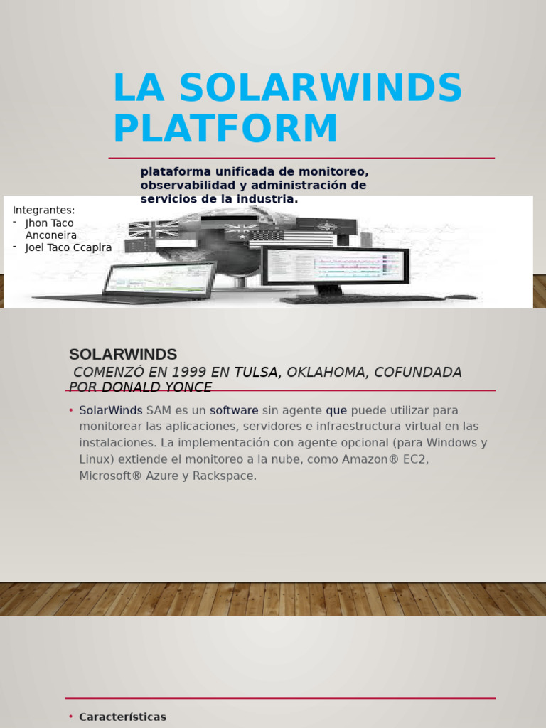 La SolarWinds Platform | PDF
