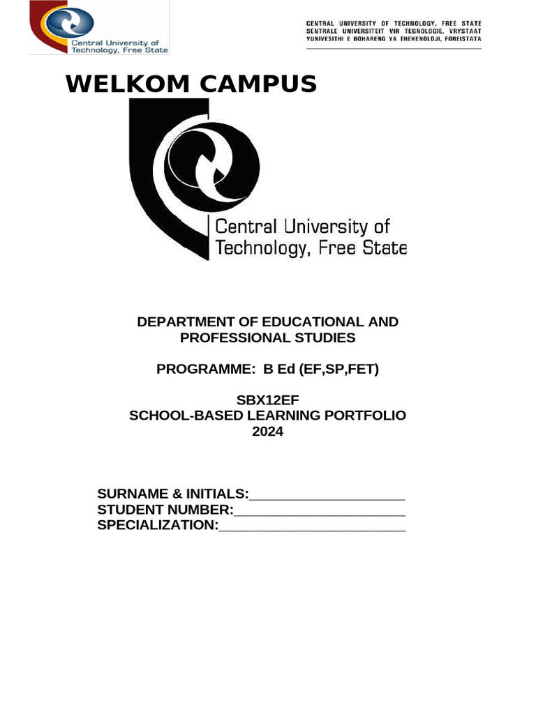 SBX 12EF Portfolio 2024 (FOUNDATION PHASE | PDF