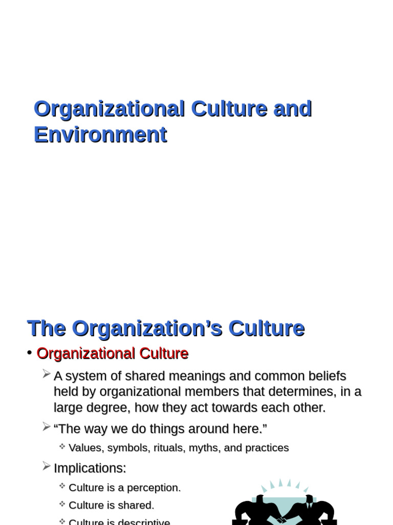 Understanding Organizational Culture Dynamics | PDF | Organizational ...