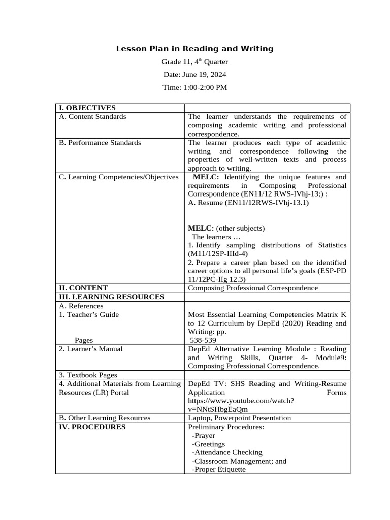 Lesson-Plan-in-Reading-and-Writing | PDF