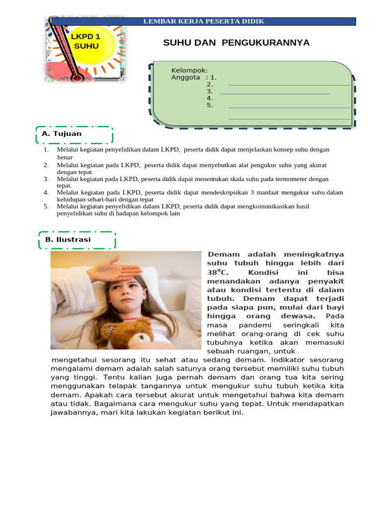 LKPD Suhu | PDF