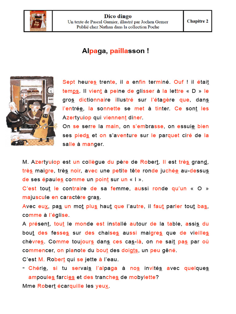 Dico Dingo - Chap 2 - Dys | PDF