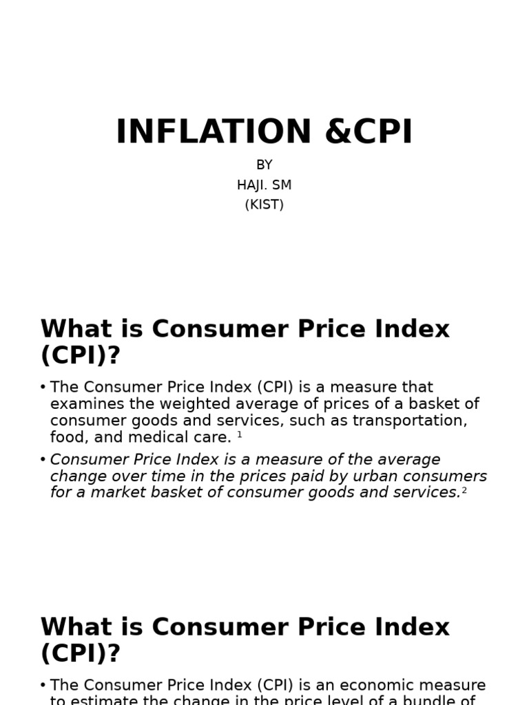 ITT 06207 - Lect_2 CPI_and_Inflation | PDF
