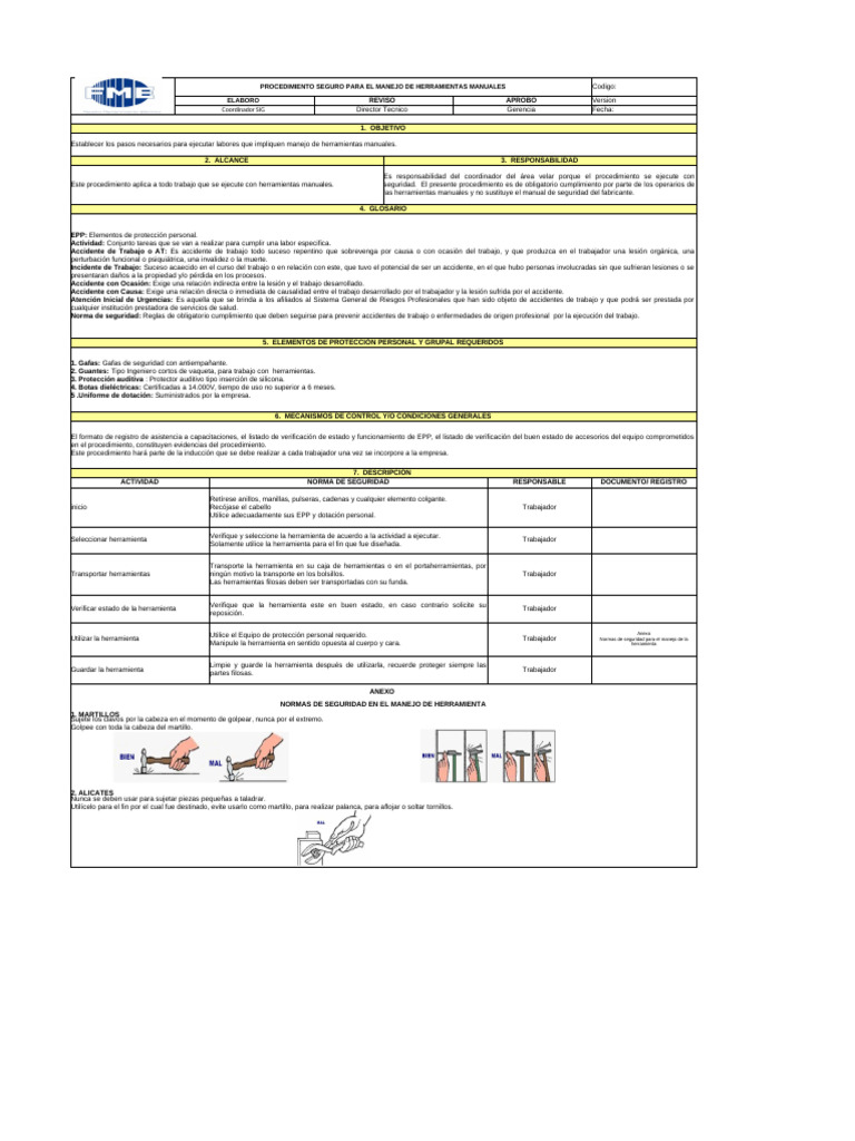 Herramientas Manuales | PDF