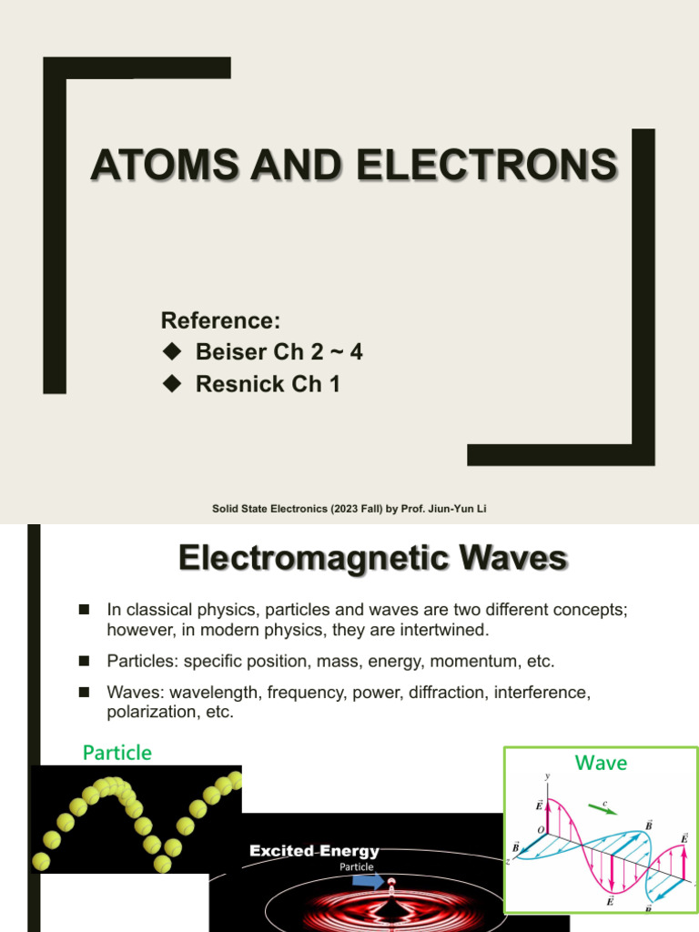 Ch2 - Atoms and Electrons | PDF