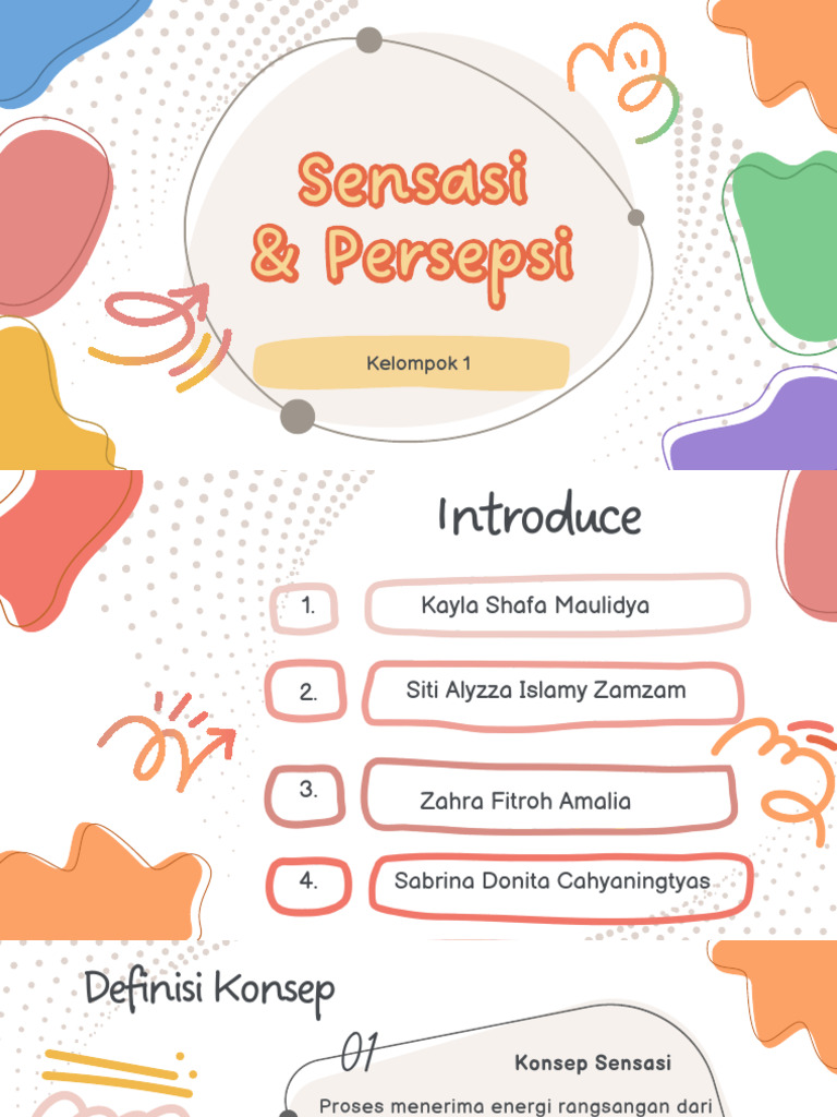 Materi Sensasi Dan Persepsi - Kelompok 1 | PDF