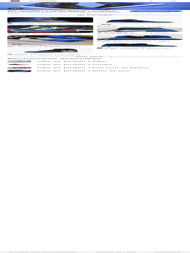 Jordan 1 Bleu Foncé - Recherche Google | PDF