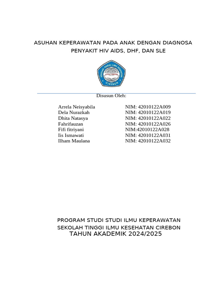 Templete Askep Hiv 2 | PDF