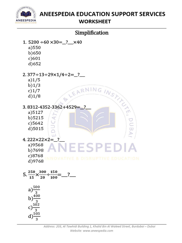 Simplification | PDF