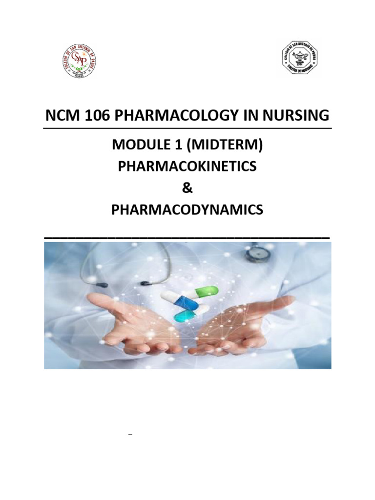 Pharmacology Midterm Module 1 | PDF