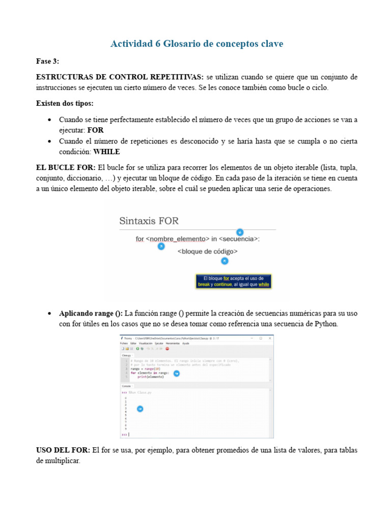 Estructuras de Control y Datos en Python | PDF | Informática ...