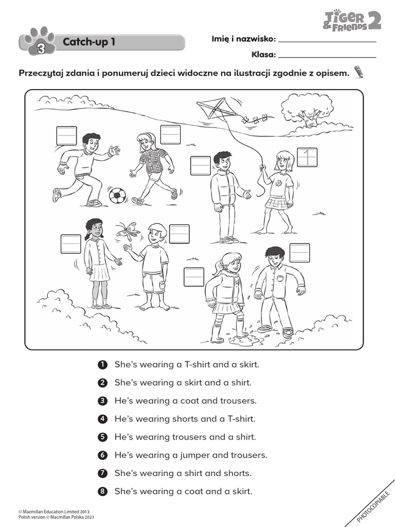 Tiger&Friends 2 - TRF - Unit 3 - Catch-Up 1 | PDF