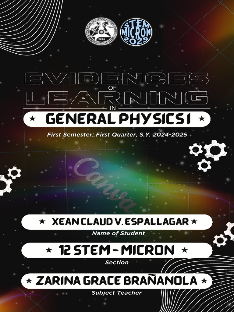 Physics Portfolio Cover | PDF