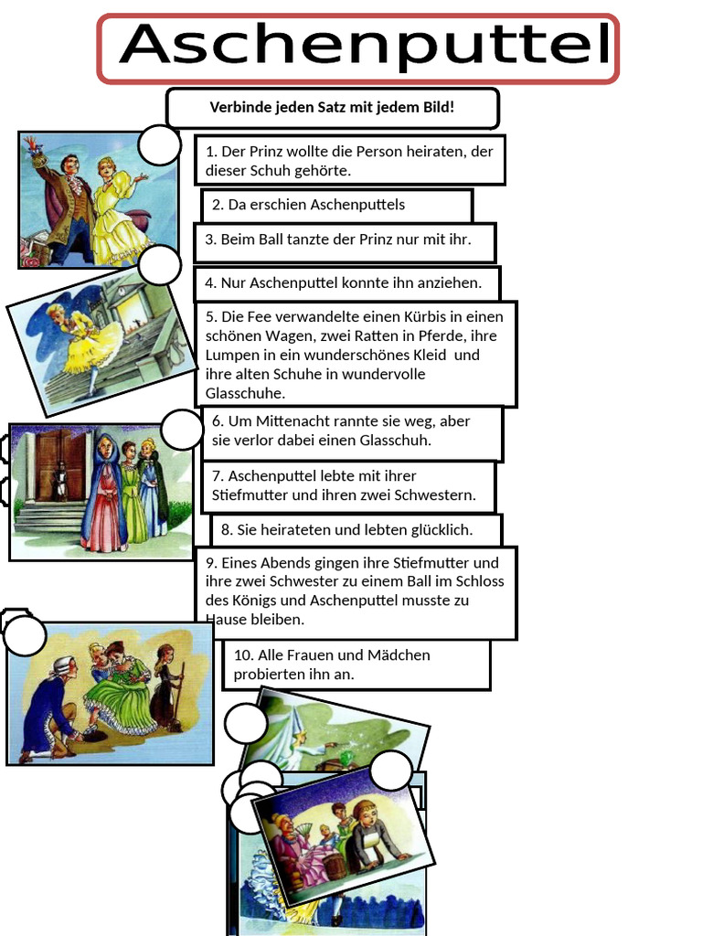Aschenputtel-Arbeitsblatter 28873 | PDF