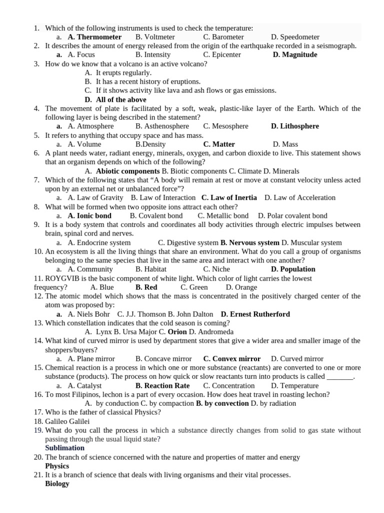 Quiz Bee | PDF