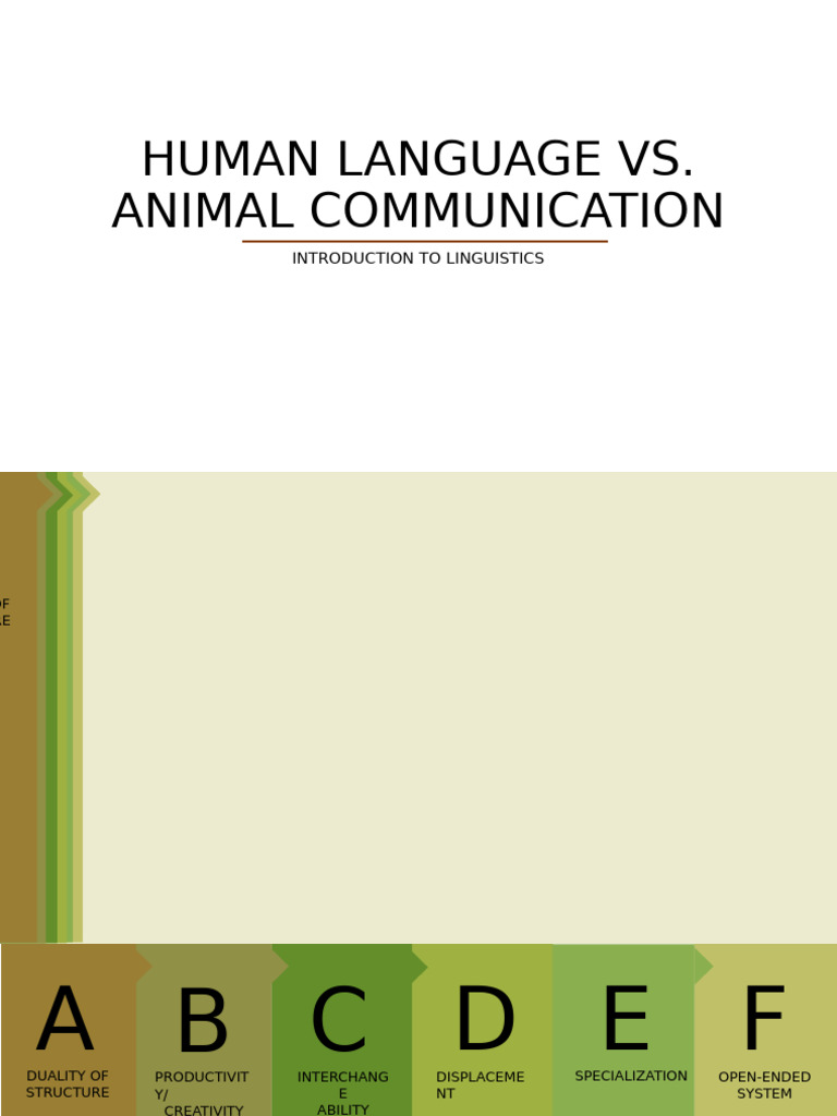 Human Language Vs | PDF