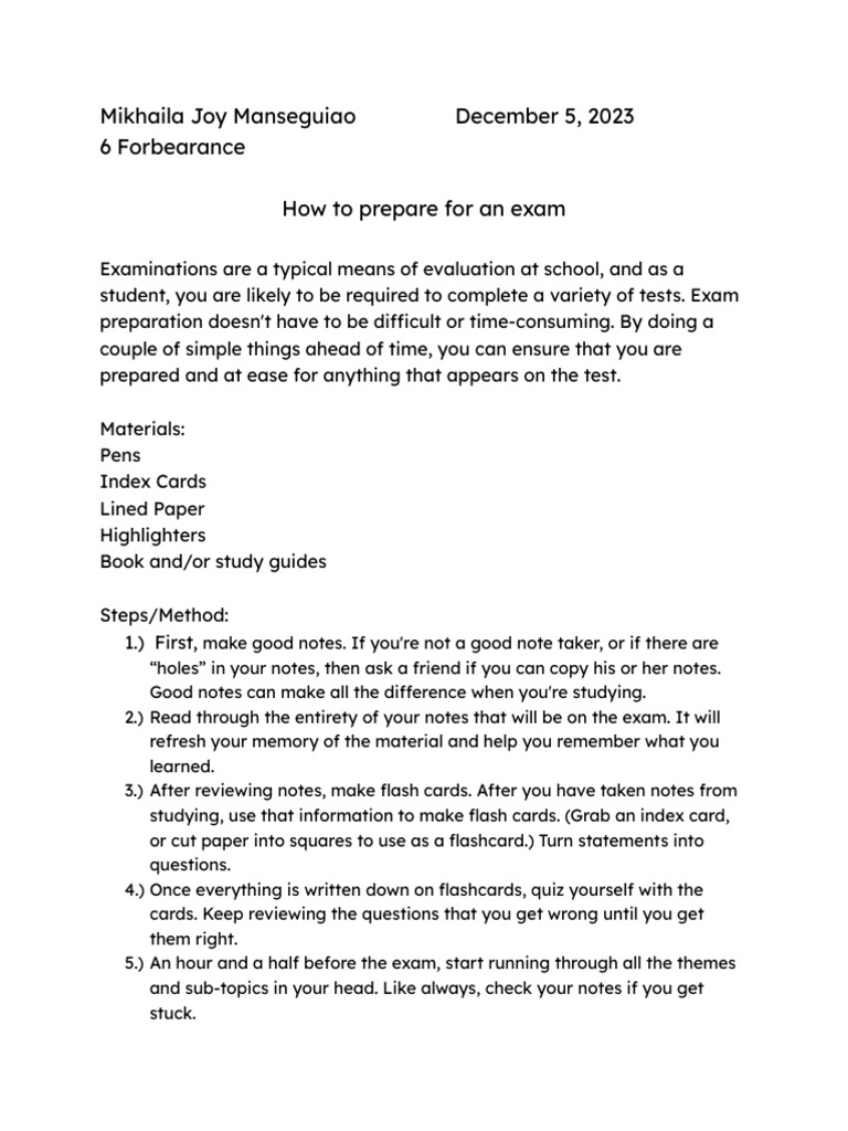 English PT Q#2 Procedure Text Type | PDF