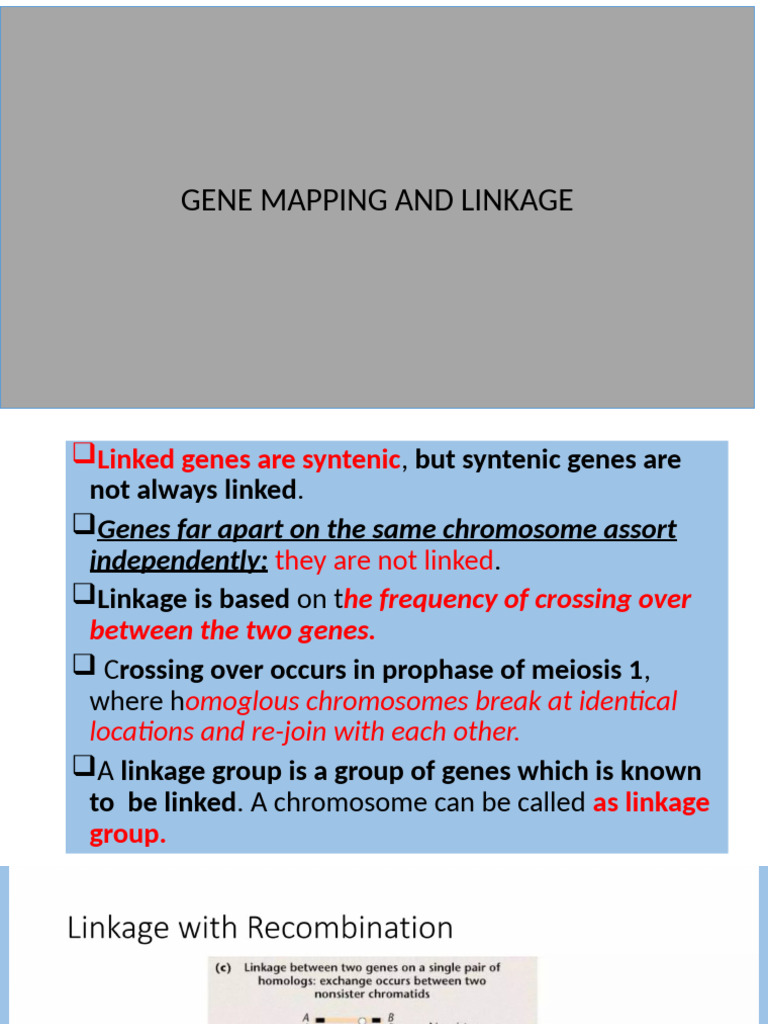 gene mapping and linkage | PDF