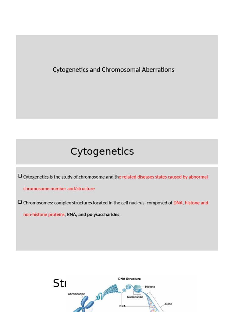 Cytogenetics and Chromosomal Aberrations-2 | PDF | Karyotype | Cytogenetics