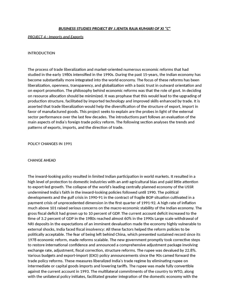 Bst Project By Jenita 11 C | PDF