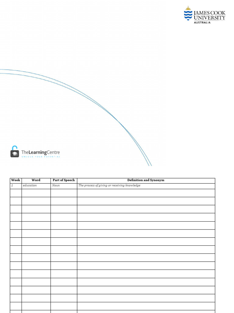 SAMPLE Vocabulary Diary | PDF