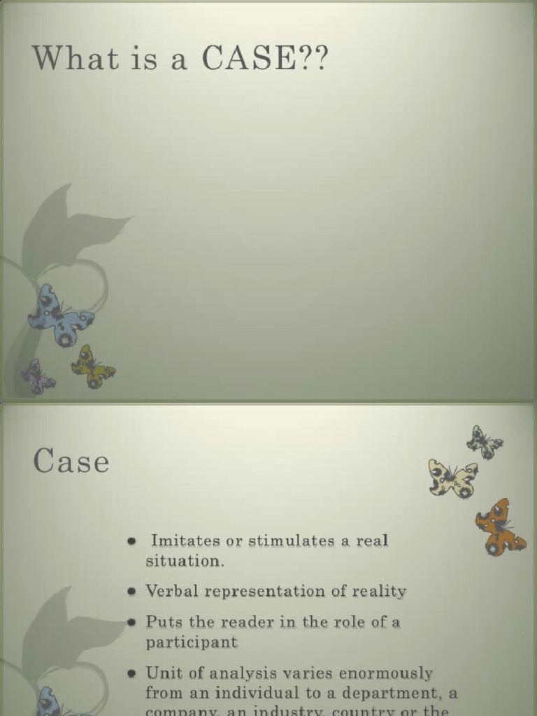 PPT on Case Analysis | PDF