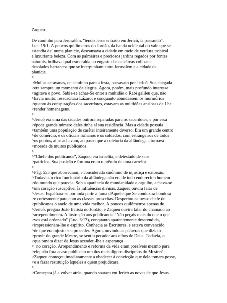Zaqueu | PDF