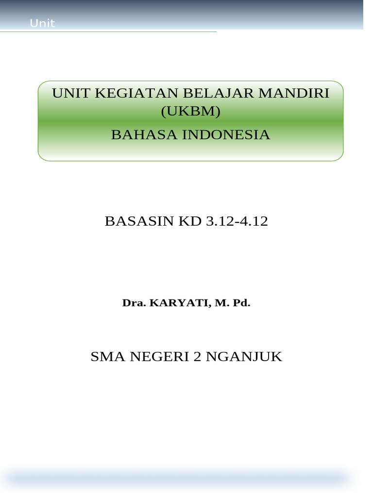 Ukbm Debat 3.12 & 4.12 | PDF