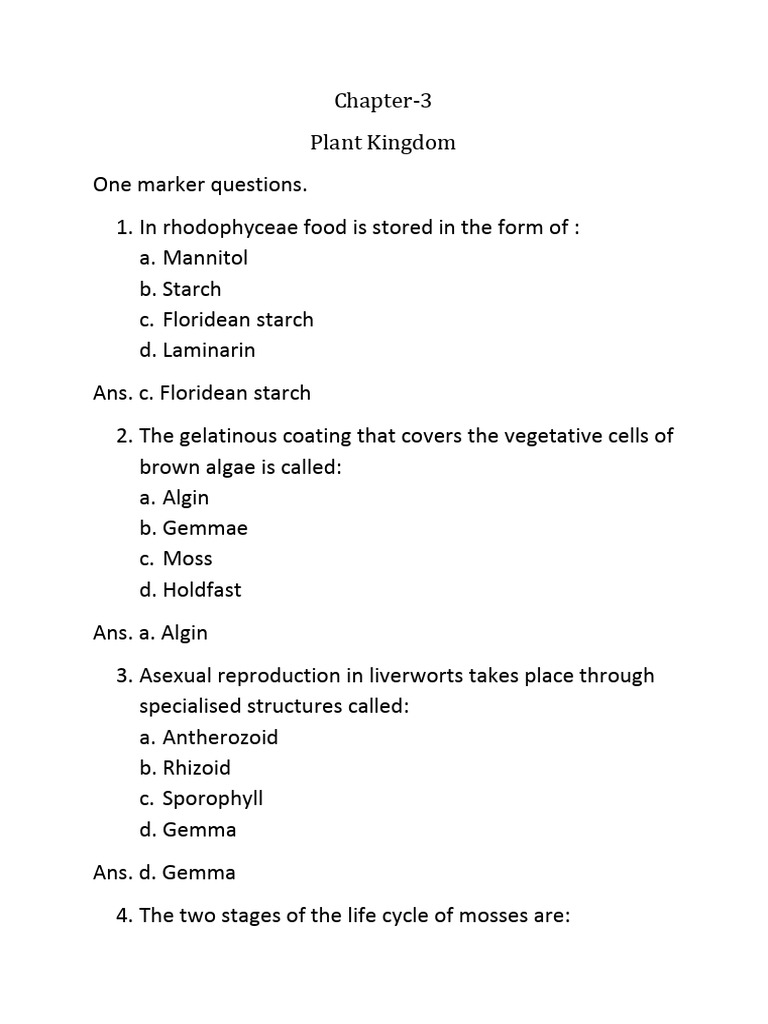 Chapter 3 Bio XI | PDF