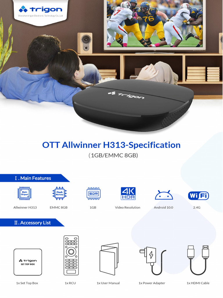 H313 4k Android10 OTT UNP13 - Spec | PDF