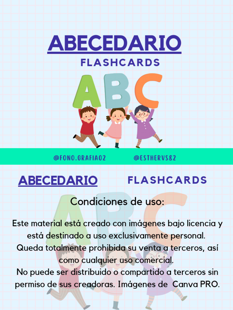 Juegos Con El Abecedario 1º Parte. Flashcards e Ideas | PDF