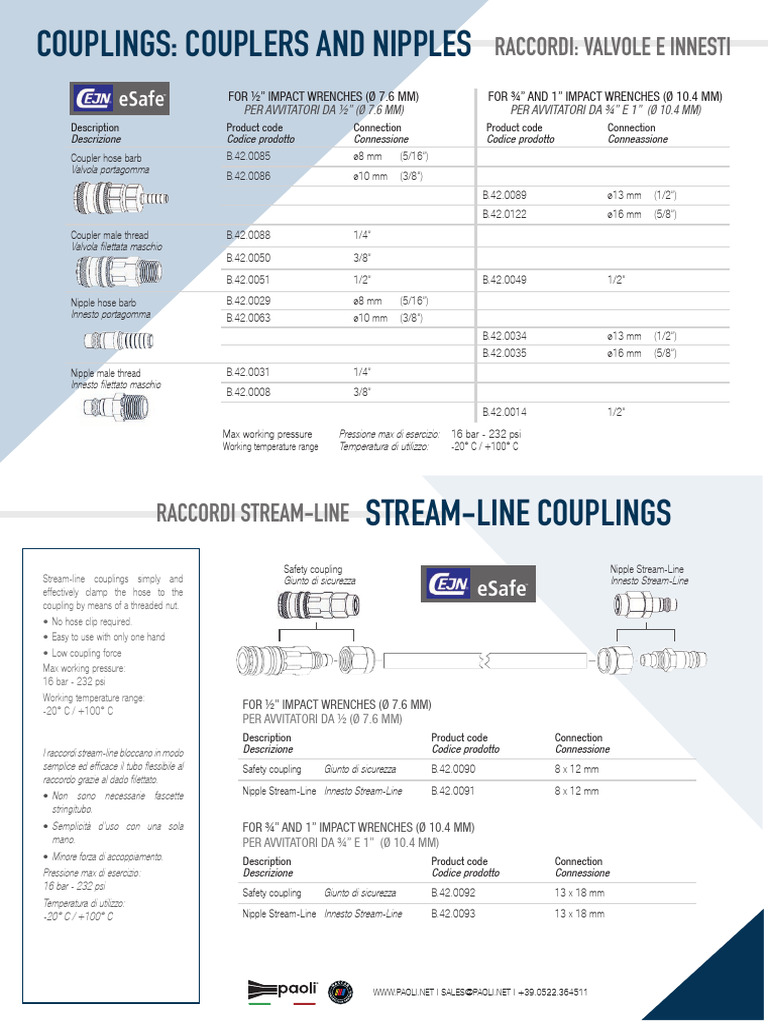 Couplings Turning-Connectors Hoses | PDF