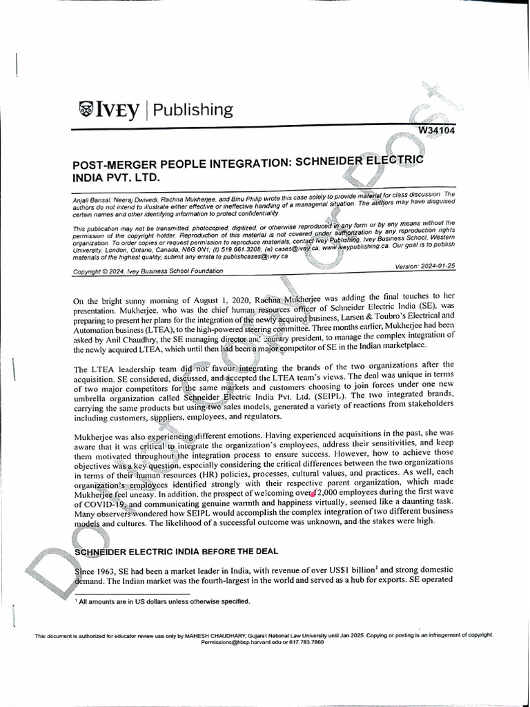 HRM ICE Case Study. | PDF