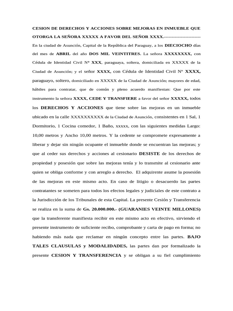 Cont Priv Inm Fiscal Modelo | PDF