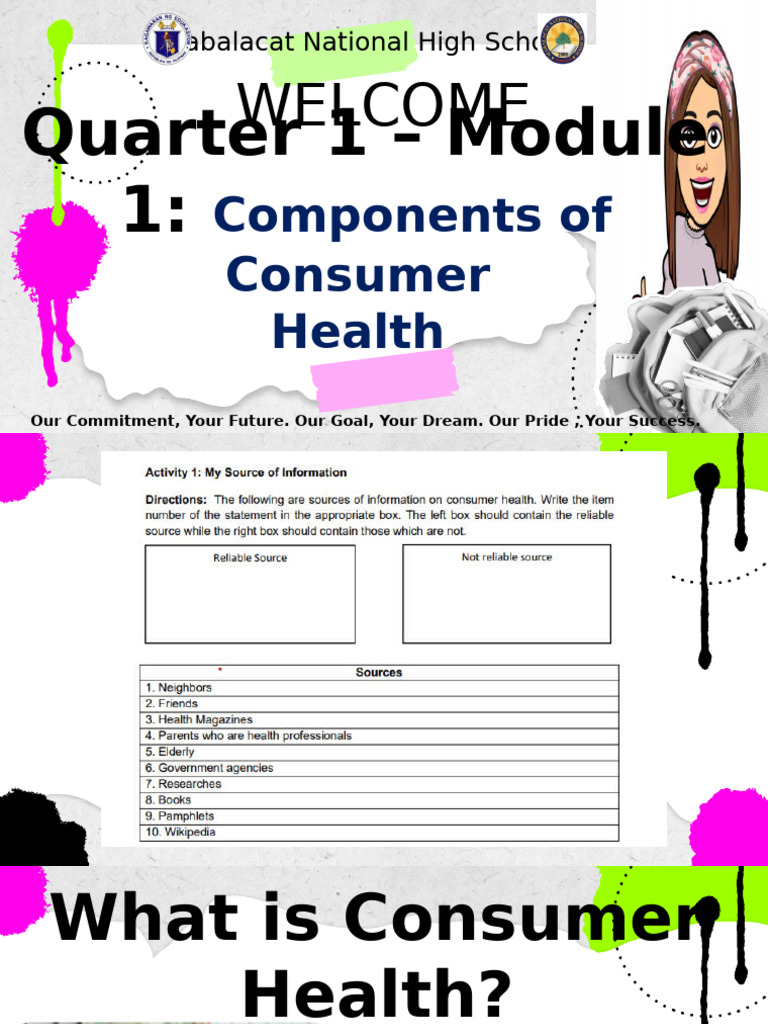 Q1WK1 Components of Consumer Health | PDF