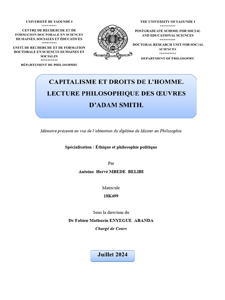 Mémoire Final 1 | PDF