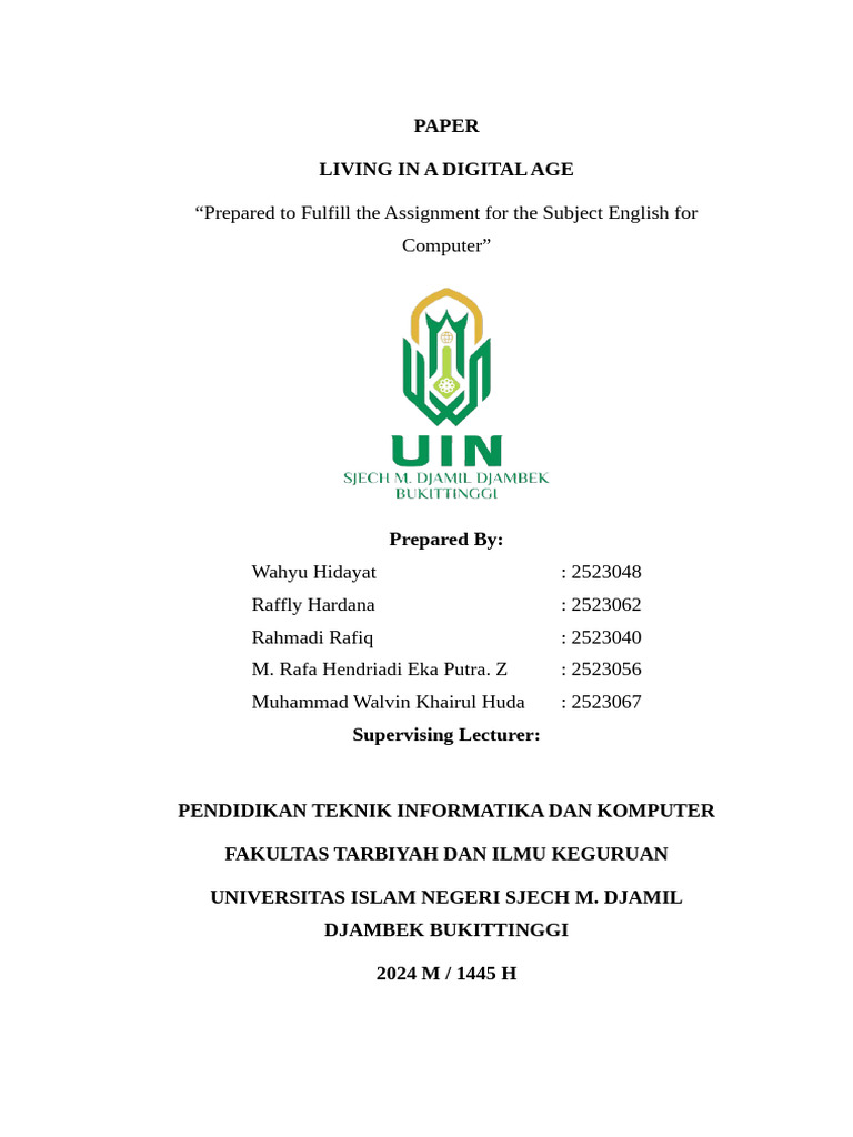 Makalah English For Computer | PDF