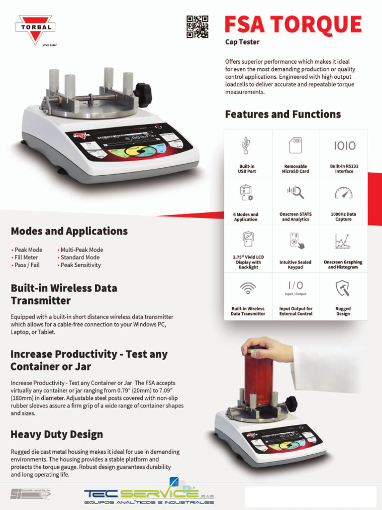 Torbal Torque Gauges FSA Cap | PDF