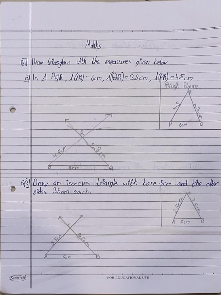 Maths Answer Sheet | PDF