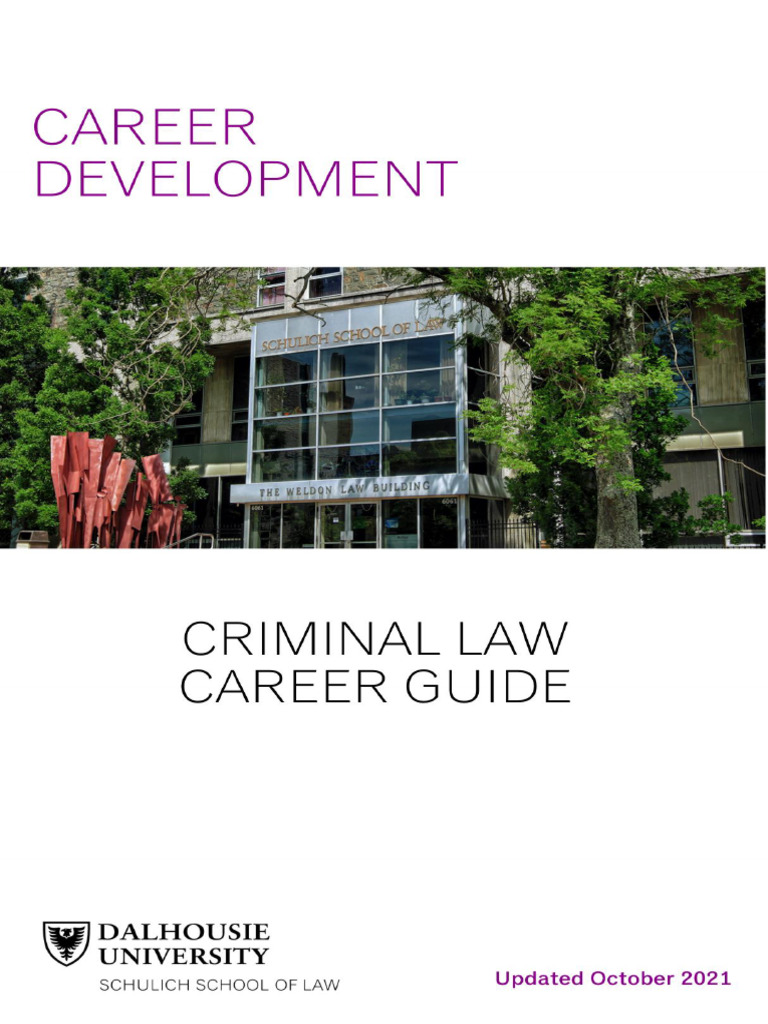 Criminal Law Career Guide | PDF