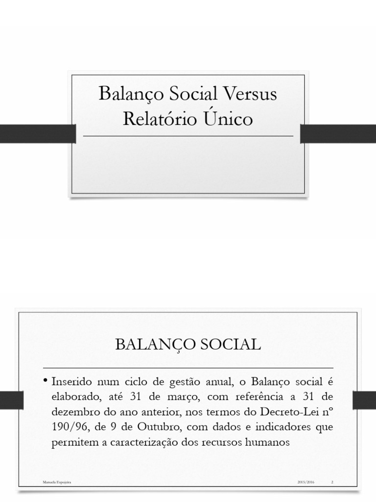 Aula 2 e 3 - Relatório Único | PDF