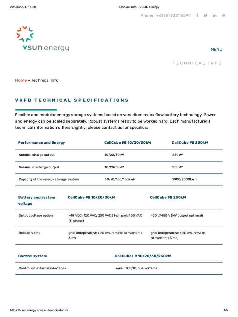 2024 VSUN Energy Technical Info | PDF