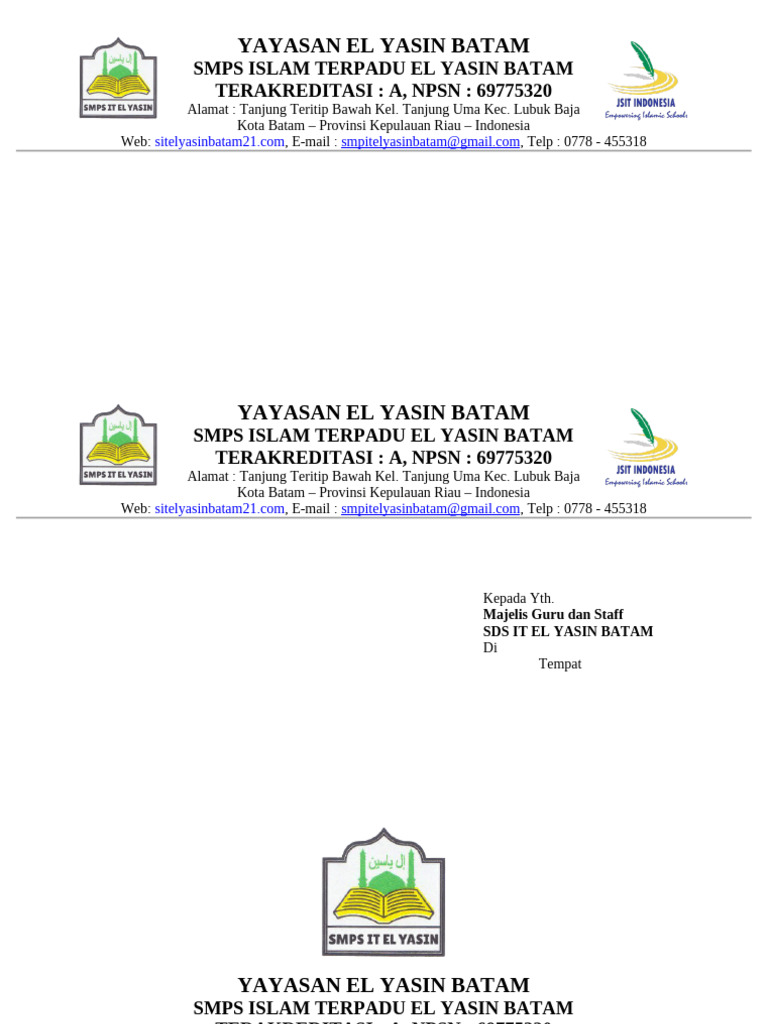 Cover Amplop Surat | PDF